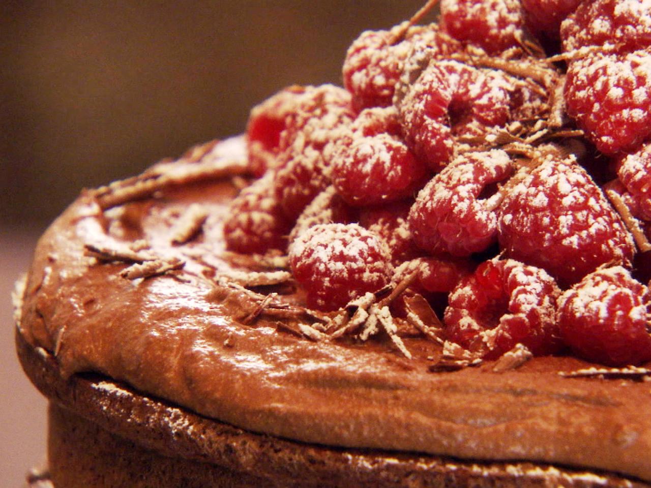 Dark Chocolate Raspberry Cake