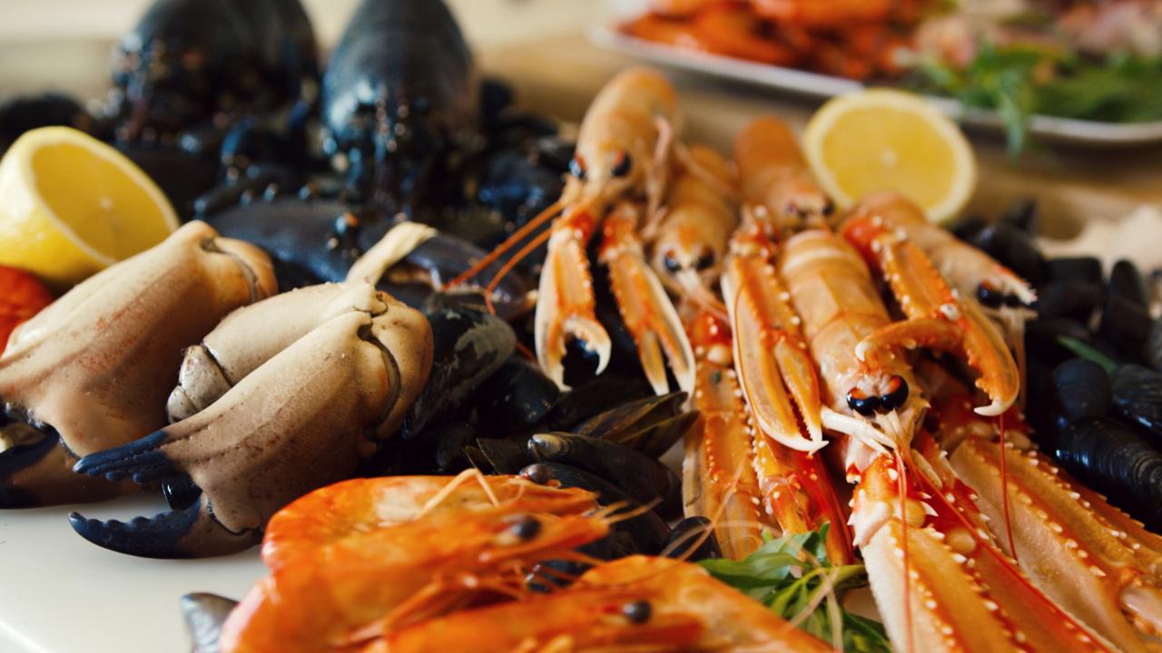 Seafood Platter On Ice